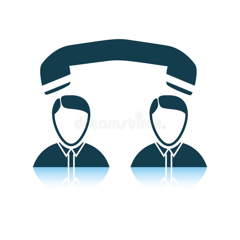 Telephone Conversation Icon Stock Vector - Illustration of avatar ...