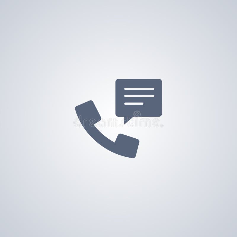 Phone Conversation, Linear Style Sign for Mobile Concept and Web Design ...