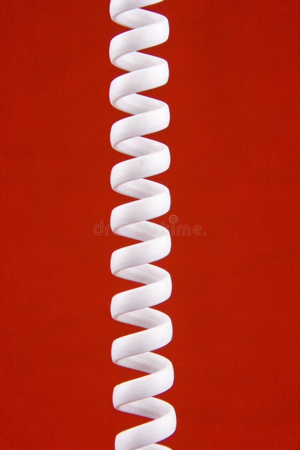 Red telephone cord stock image. Image of communications - 31730283