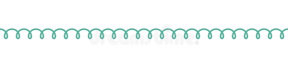 Telephone Cord Pattern Border Design. Vector Illustration Decorative ...