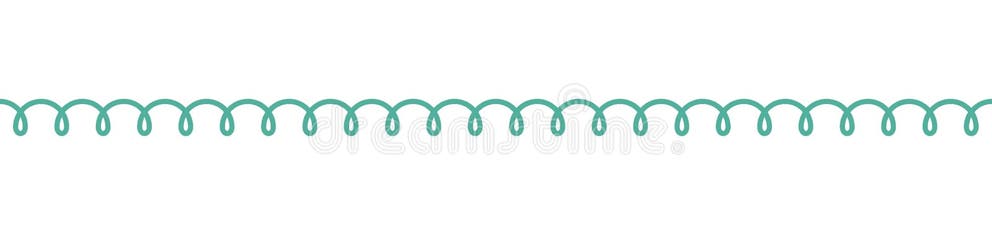 Telephone Cord Pattern Border Design. Vector Illustration Decorative ...