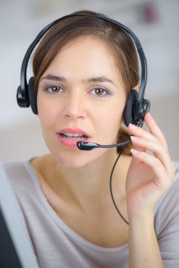Telephone Customer Service Representative Stock Image - Image of ...