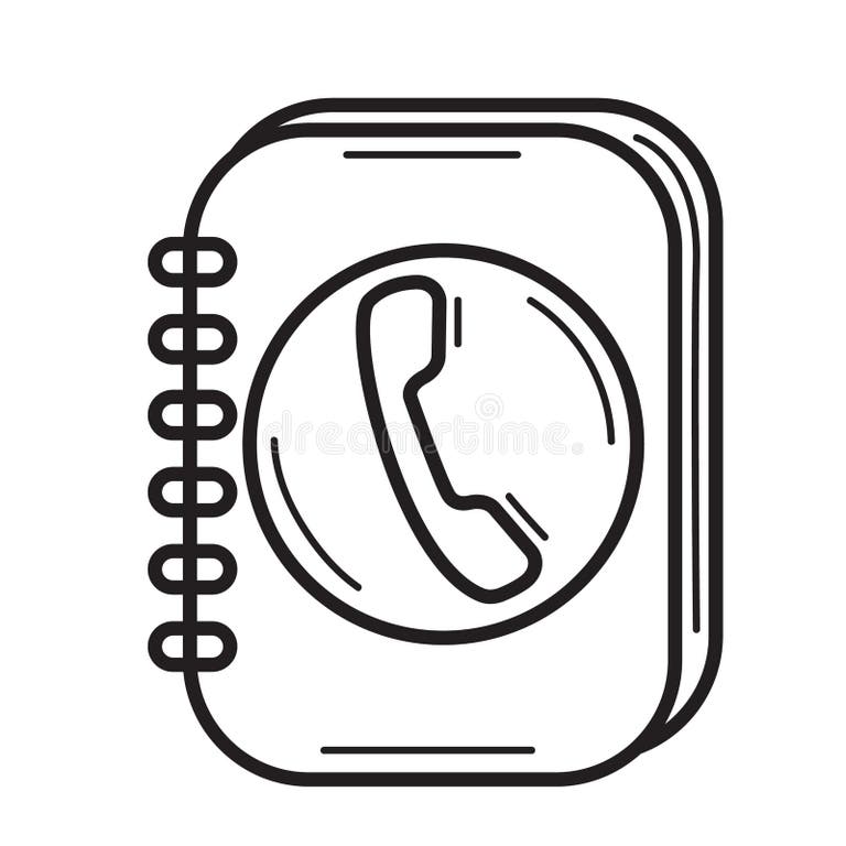 Telephone Dairy. Vector Illustration Decorative Design Stock Vector ...