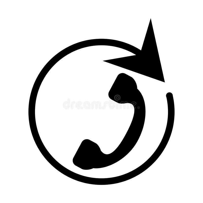 Telephone Delivery Service Pictogram Stock Vector - Illustration of ...