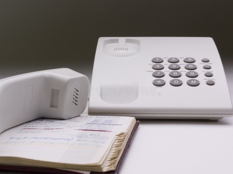 Telephone and directory stock image. Image of isolated - 4282853