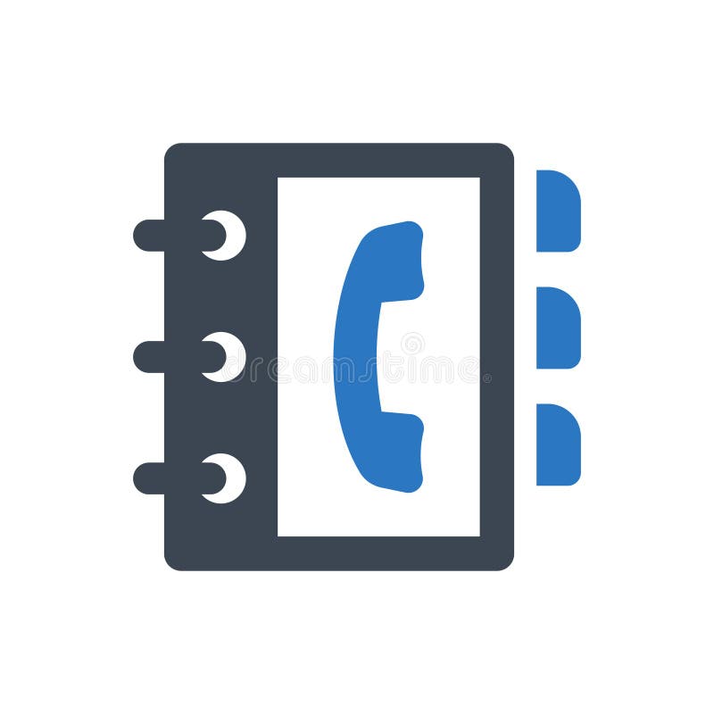 Telephone directory icon stock vector. Illustration of icon - 217599008