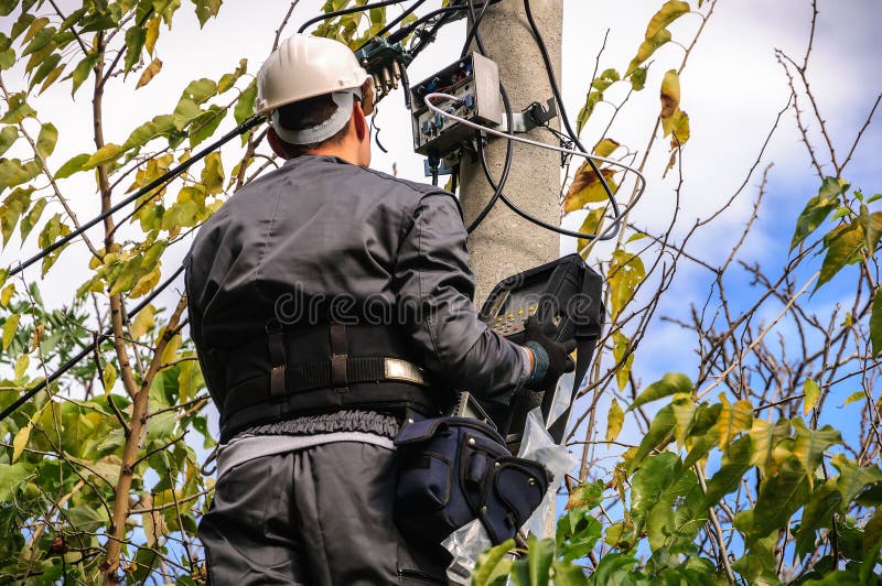 Telephone Engineer stock photo. Image of engineering - 47290548