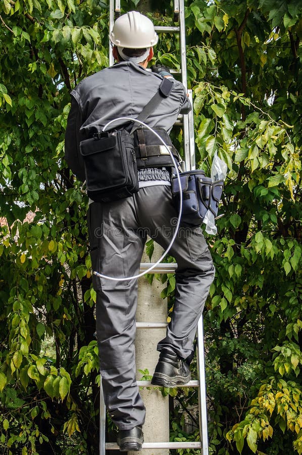 Telephone Engineer stock photo. Image of connection, mechanic - 47290846