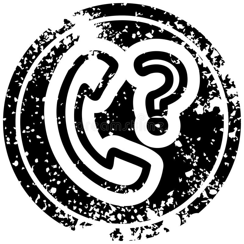 Telephone Phone Communication Handset Receiver Question Mark Mystery ...