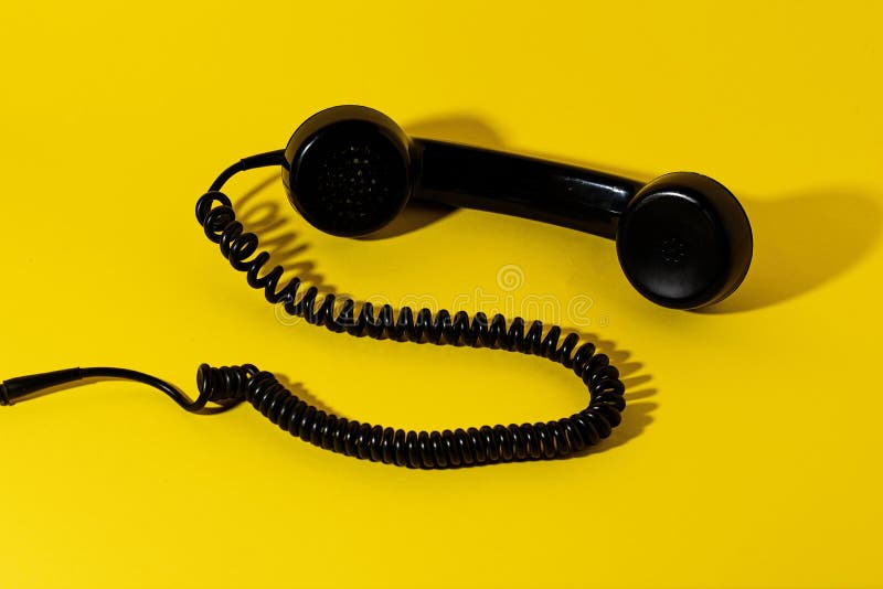 Telephone Headset. Old Phone. the Concept of Communication Stock Image ...
