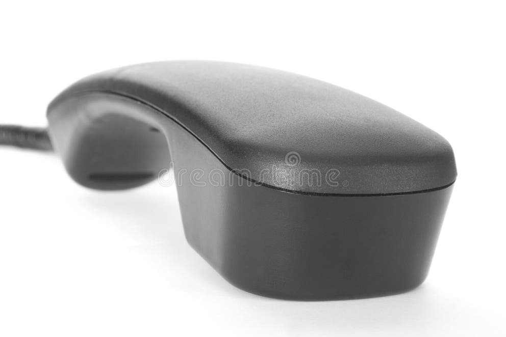 Telephone Hook Isolated on White Stock Image - Image of device ...