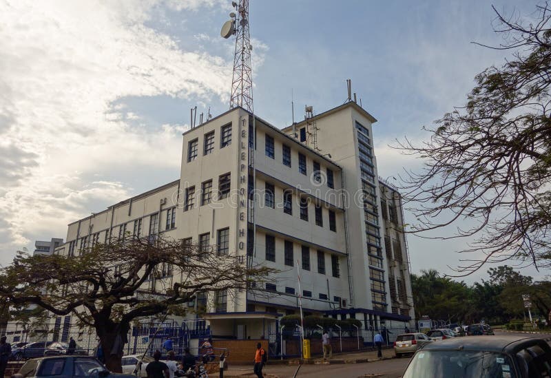 Telephone House in Kampala editorial stock photo. Image of phone - 82045313