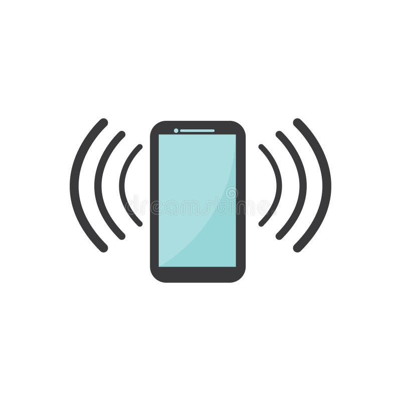 Telephone icon flat design stock vector. Illustration of cellphone ...