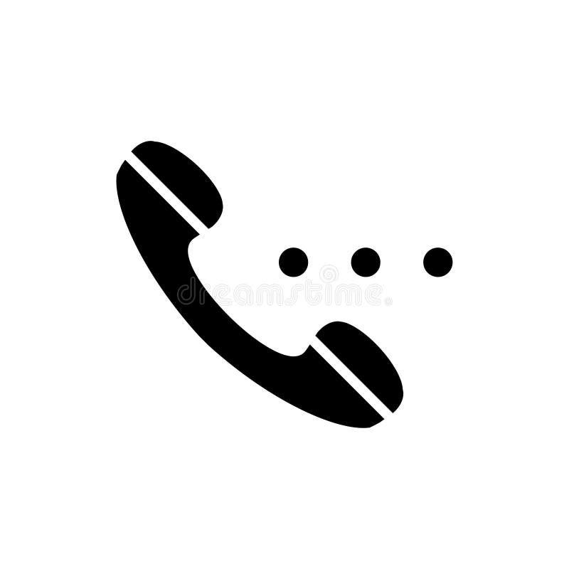 Telephone Icon Flat Vector Template Design Trendy Stock Vector ...