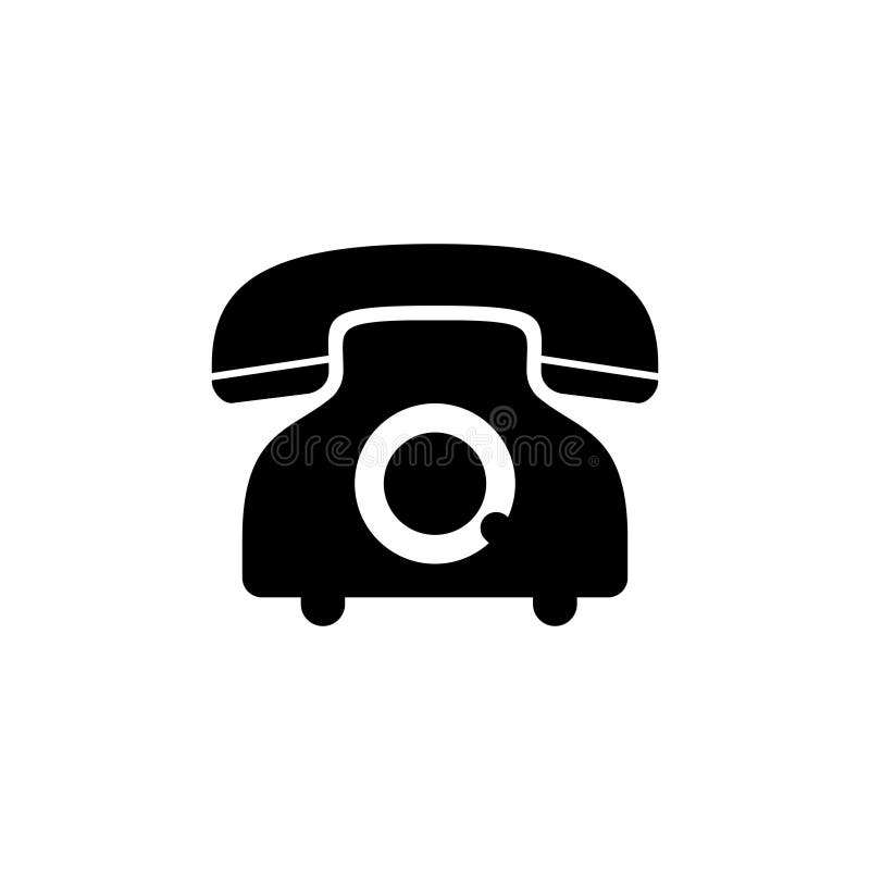 Telephone Icon Isolated on White Background. Phone Icon Vector Stock ...