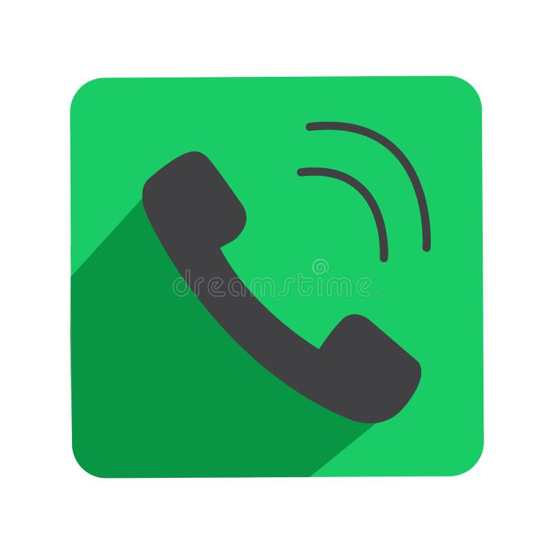 Telephone icon set. stock illustration. Illustration of circle - 254531563
