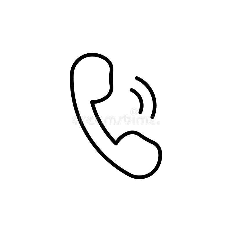 Telephone Icon Perfect for Communication and Customer Support Stock ...