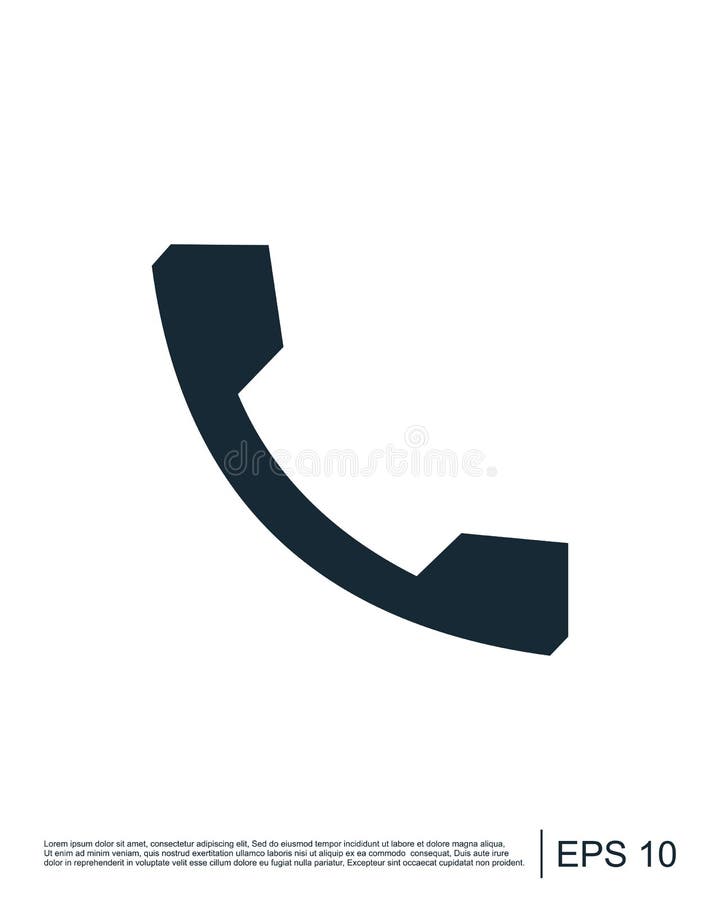 Telephone Icon Vector Logo Template Stock Vector - Illustration of icon ...