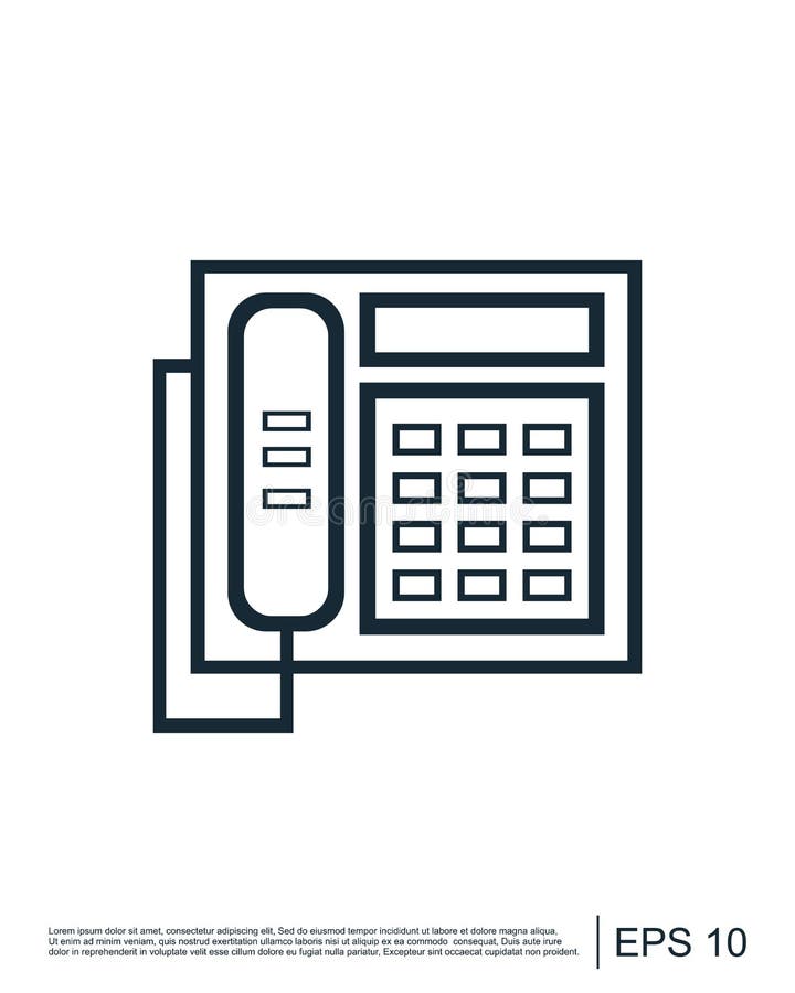Telephone Icon Vector Logo Template Stock Vector - Illustration of talk ...