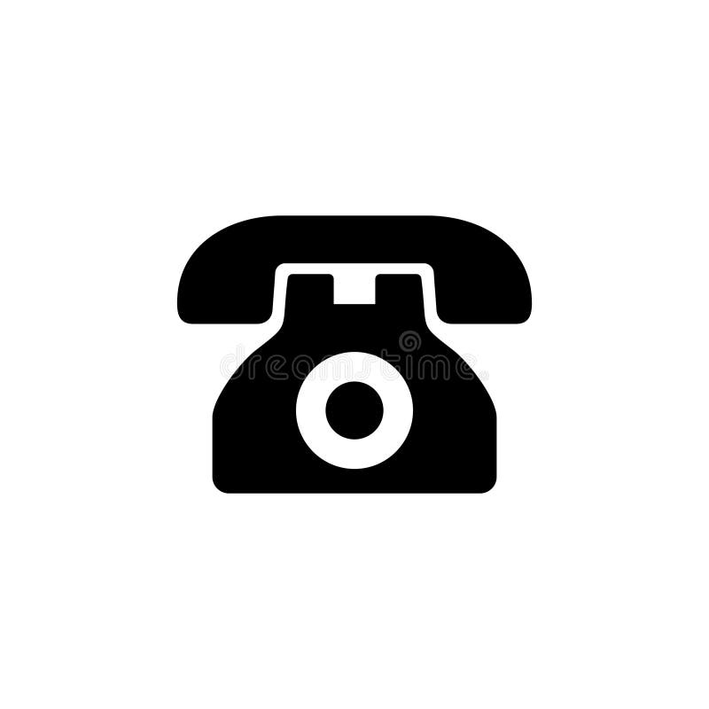 Telephone Icon . Phone Icon Vector Stock Vector - Illustration of ...