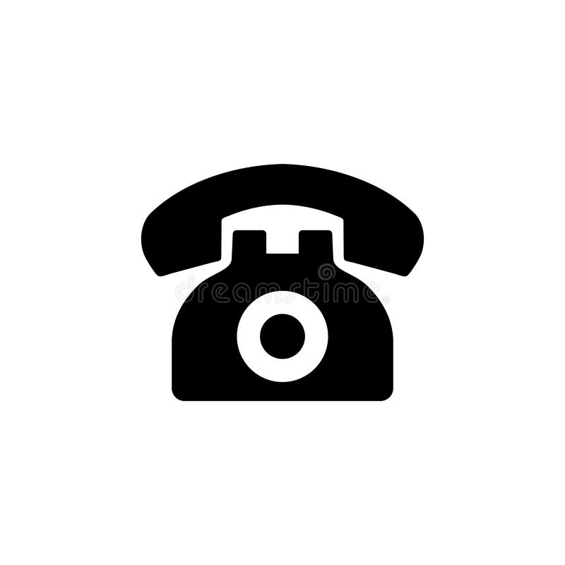 Telephone Icon . Phone Icon Vector Stock Vector - Illustration of ...