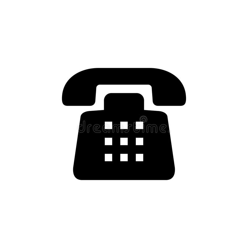 Telephone Icon . Phone Icon Vector Stock Illustration - Illustration of ...