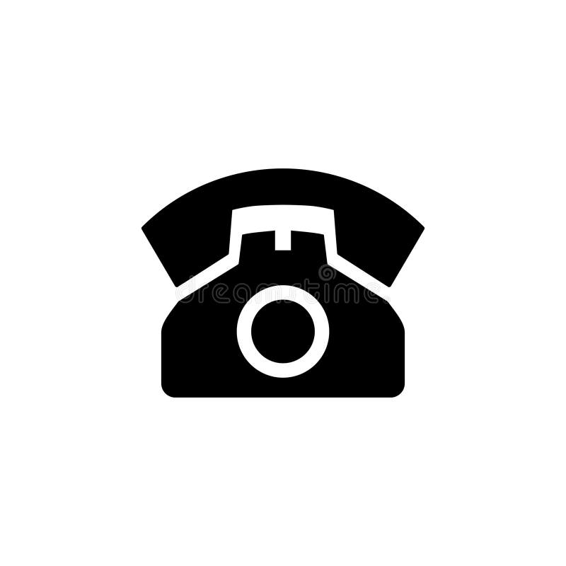 Telephone Icon . Phone Icon Vector Stock Vector - Illustration of ...