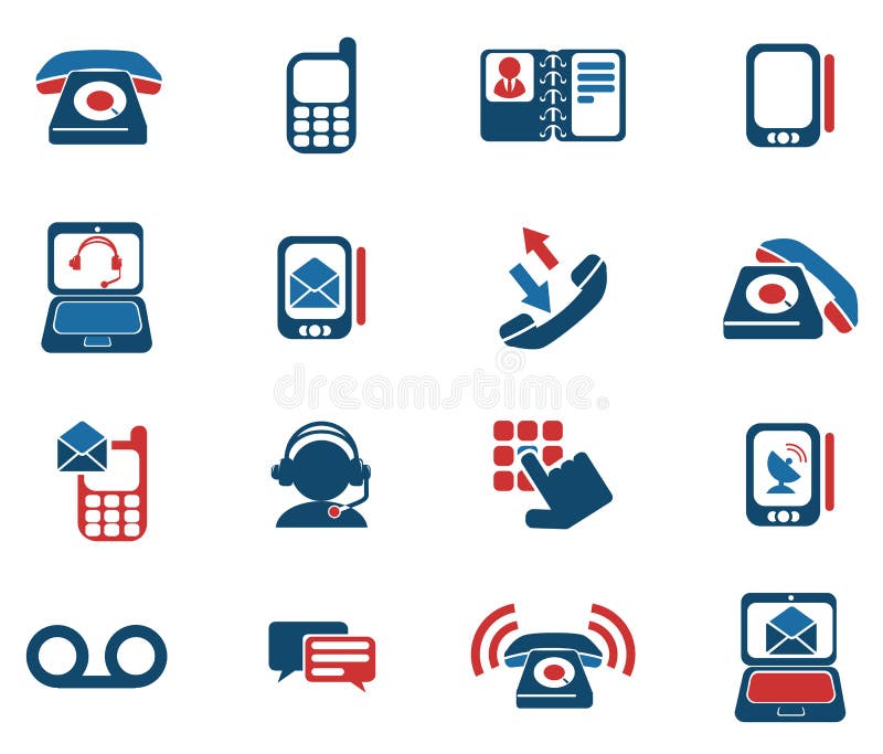 Telephone Icons stock vector. Illustration of envelope - 65964181