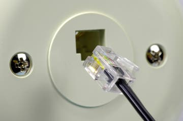 Telephone Jack stock image. Image of modular, jack, modem - 135703