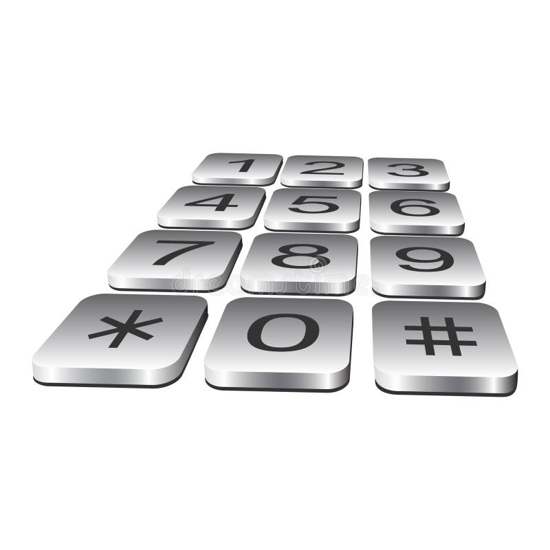 Blue phone keyboard stock illustration. Illustration of cellphone ...