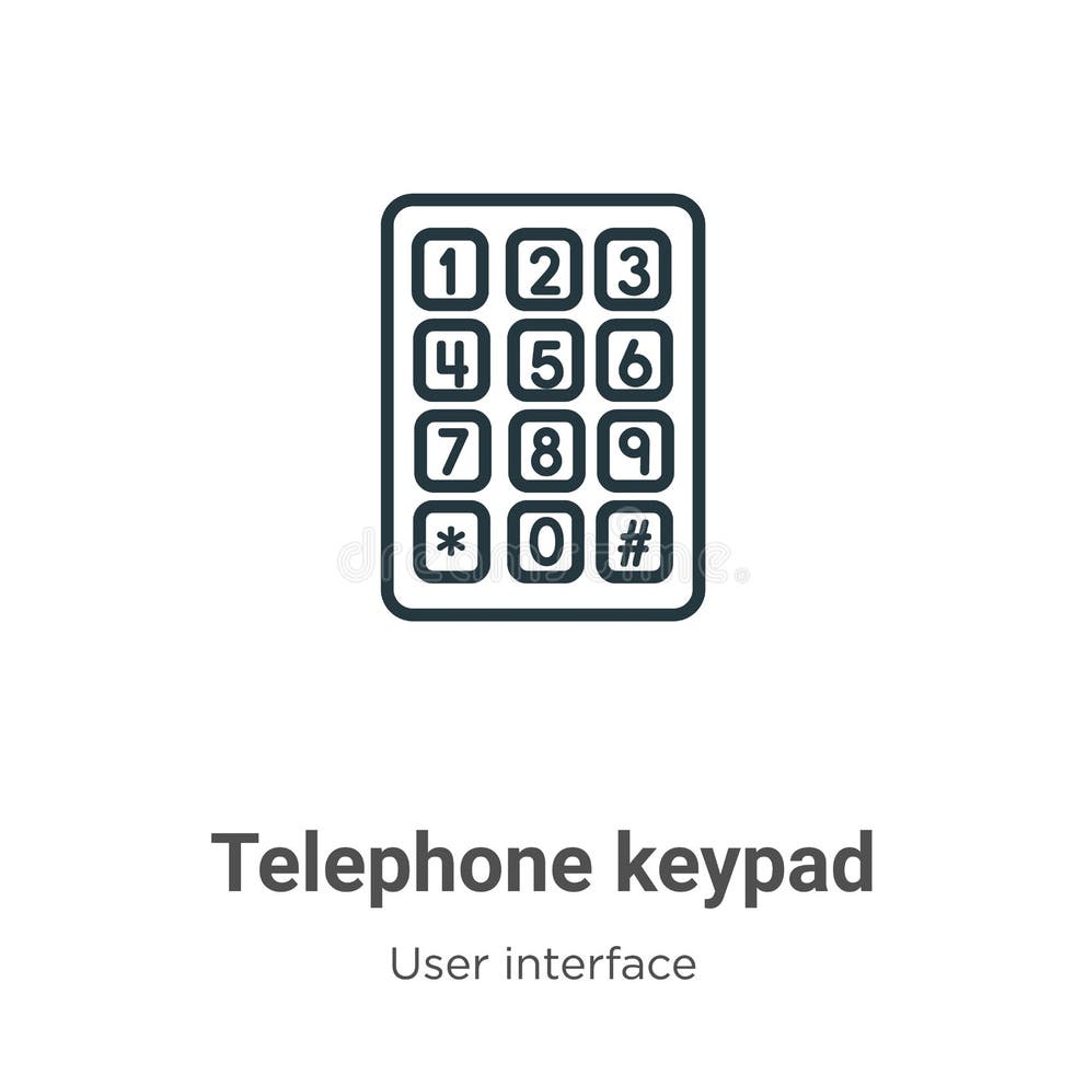 Keypad Tablet Outline Stock Illustrations – 277 Keypad Tablet Outline ...