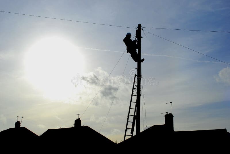 Telephone line stock photo. Image of telephone, work - 11949670