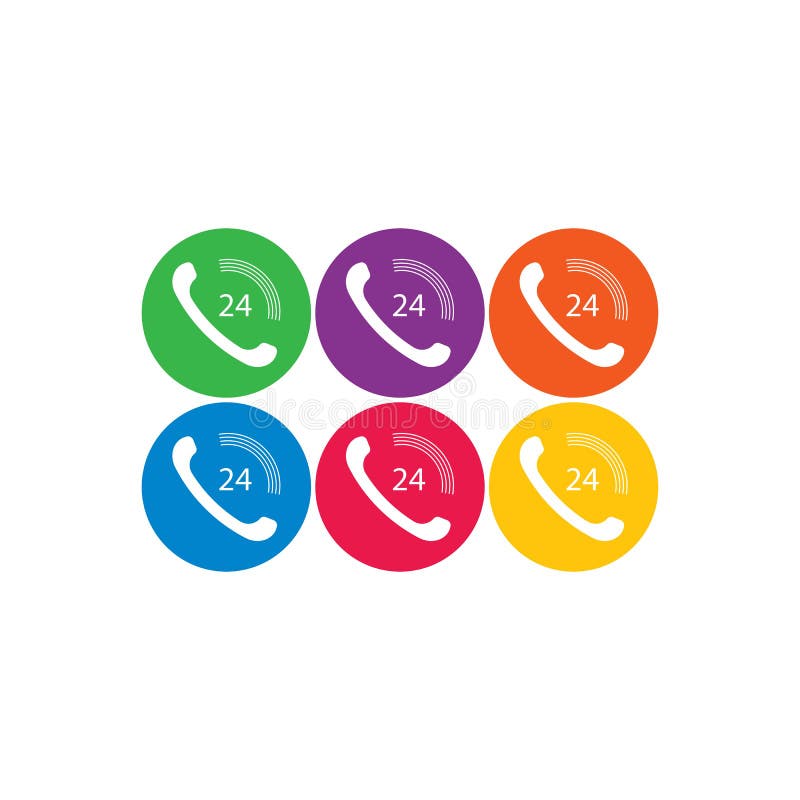 Telephone Logo Template Vector Stock Vector - Illustration of call ...