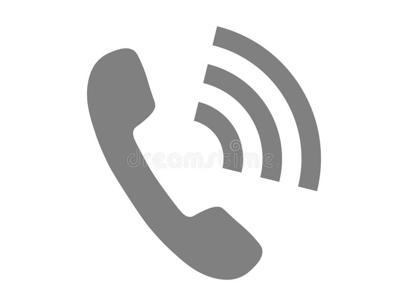 Telephone Mark (phone Receiver Icon) Stock Vector - Illustration of ...