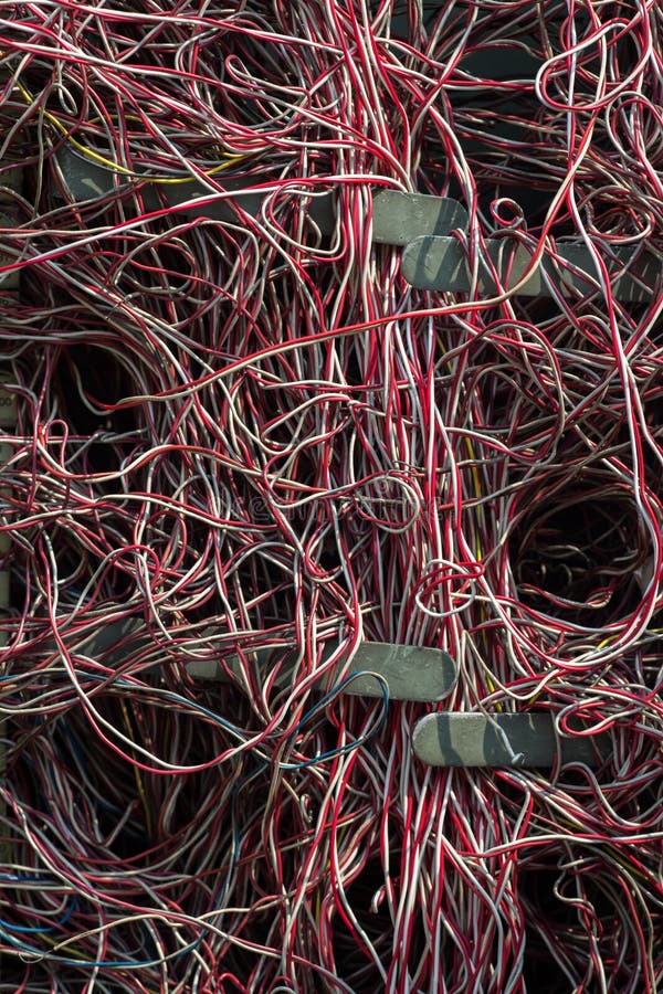 Telephone Network Lines Wires Close Up Stock Image - Image of internet ...