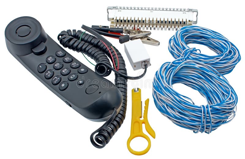 Telephone and Network System Device Stock Image - Image of computer ...