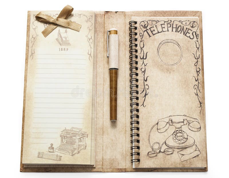 Telephone notebook stock photo. Image of texture, memory - 15170186