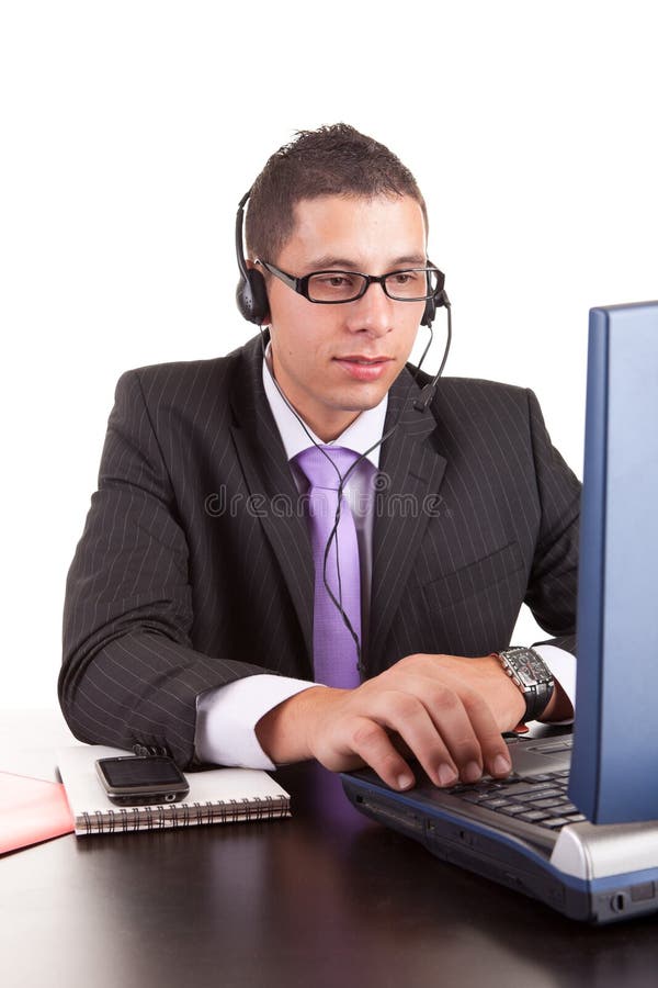 Telephone Operator stock photo. Image of corporate, agent - 22794886