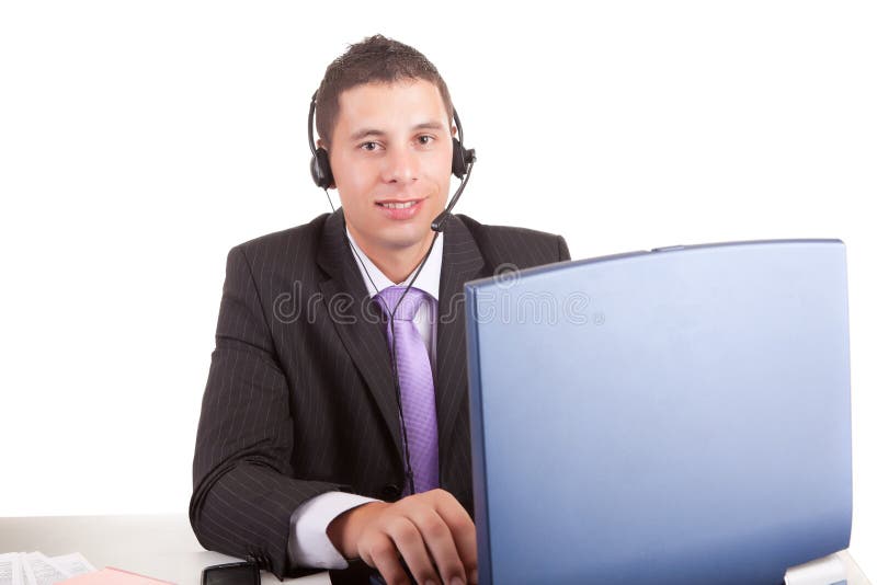 Telephone Operator stock image. Image of confident, helpdesk - 22794909