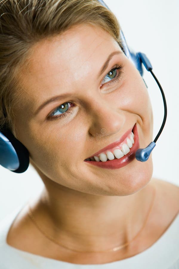 Telephone operator stock photo. Image of online, center - 3099100