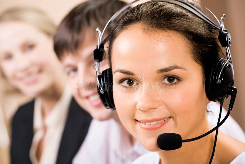 Telephone operator stock photo. Image of assistant, helpline - 4119678