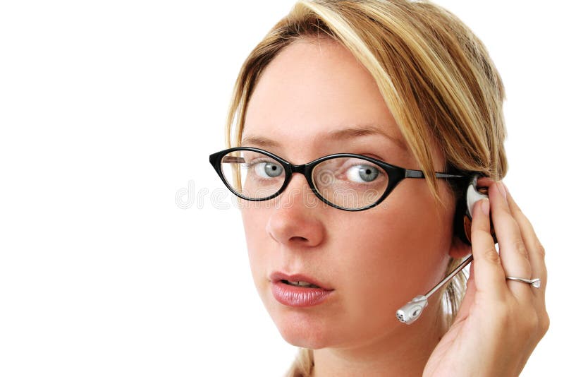 Telephone Operator stock photo. Image of face, nose, sale - 823866