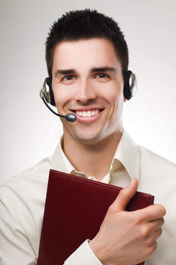 Telephone operator stock image. Image of friendly, conversation - 3148775