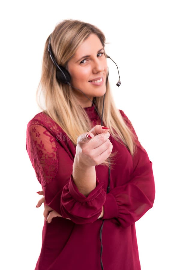 Telephone operator stock photo. Image of customer, online - 85996410