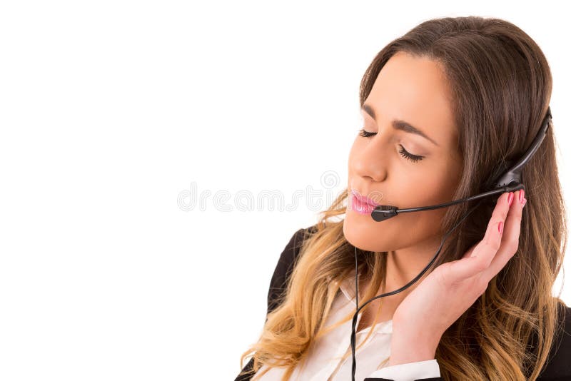 Telephone Operator stock image. Image of office, lady - 31309395