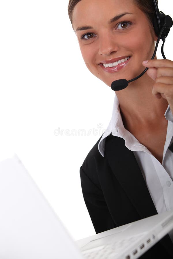 Telephone operator stock photo. Image of channel, radio - 33277342