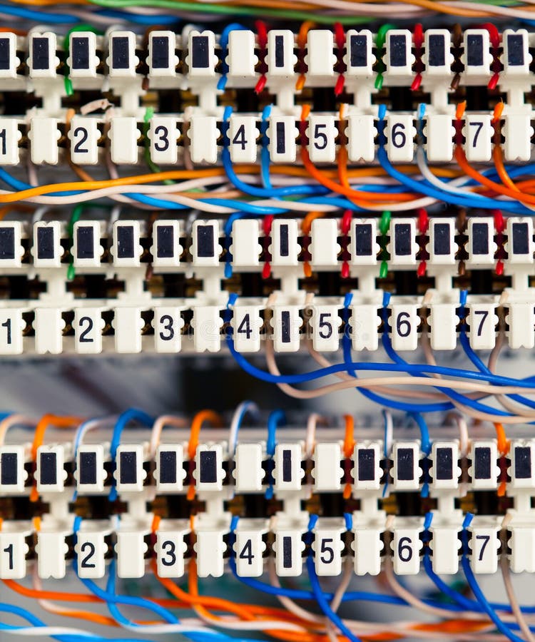 Telephone Wiring stock photo. Image of center, wiring - 14101714