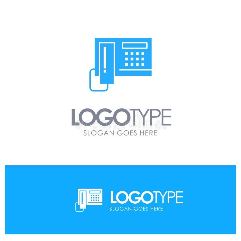 Telephone, Phone, Cell, Hardware Blue Logo Vector Stock Vector ...