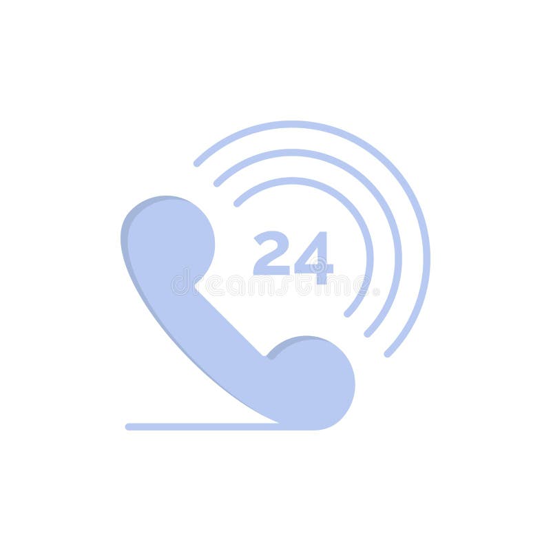 Telephone, Phone, Ringing, 24 Flat Color Icon. Vector Icon Banner ...