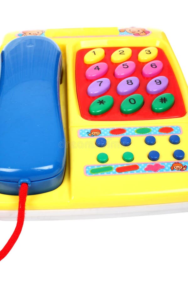 A telephone plastic yellow stock image. Image of number - 13647619